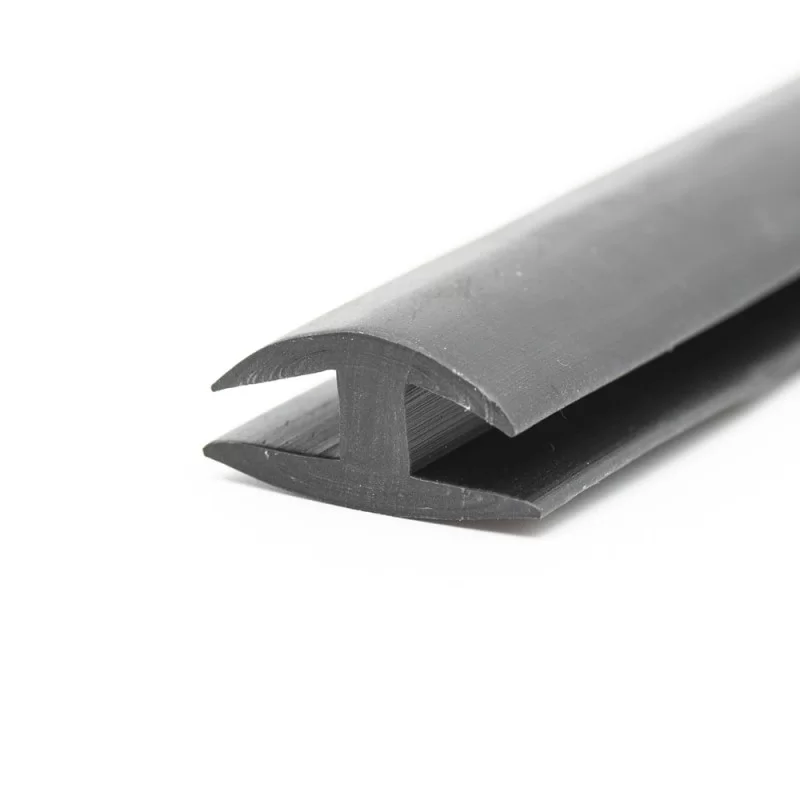 H-Profil 4mm plade. Til samling af 2 plader i gummi.