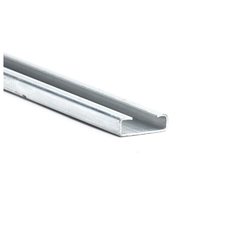 Aluminiums C-skinne 18-10mm til Gummiprofil. 2,5m længder